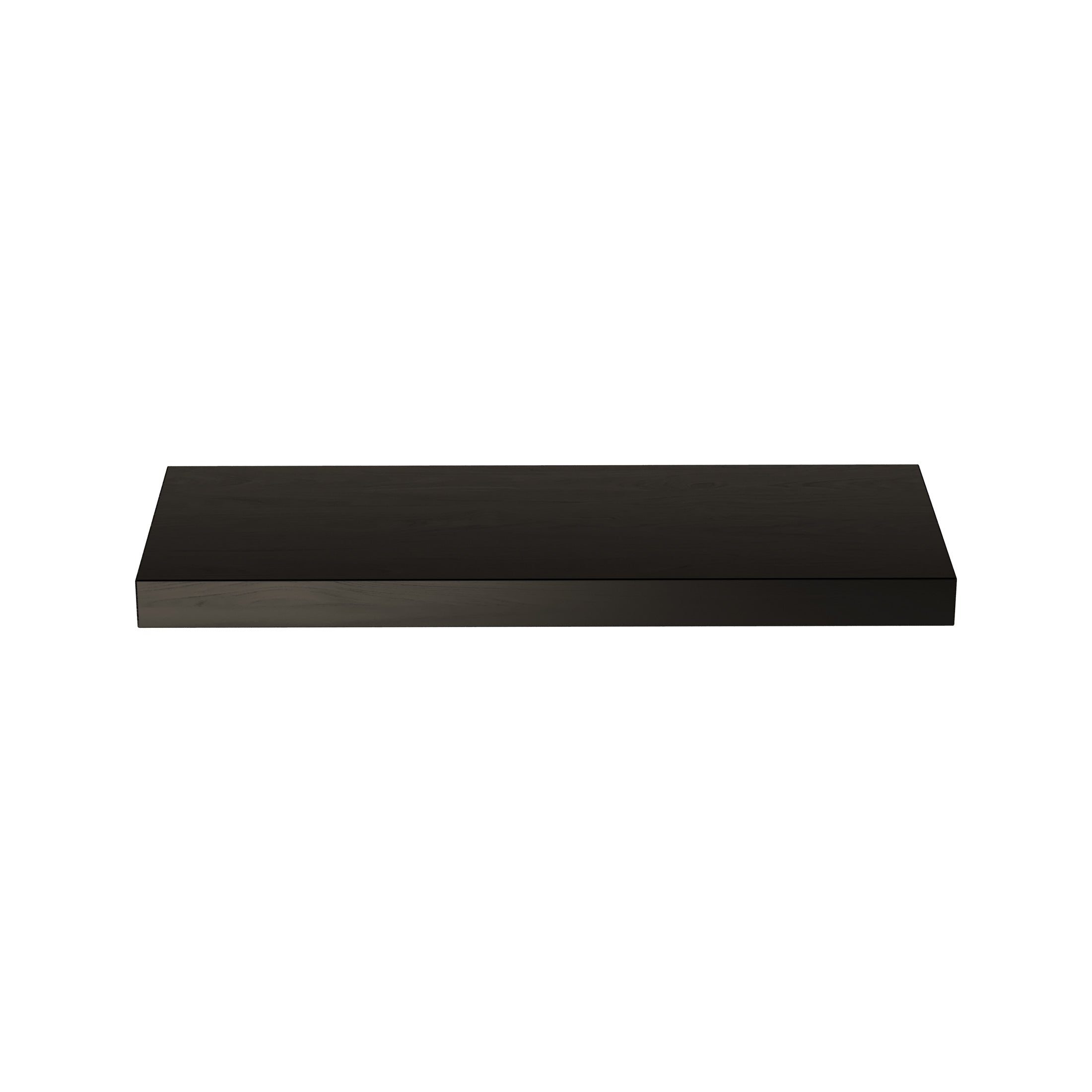 Solid Hardwood Floating Shelves- 1.25 & 1.75 inches Thick – Kurouto ...