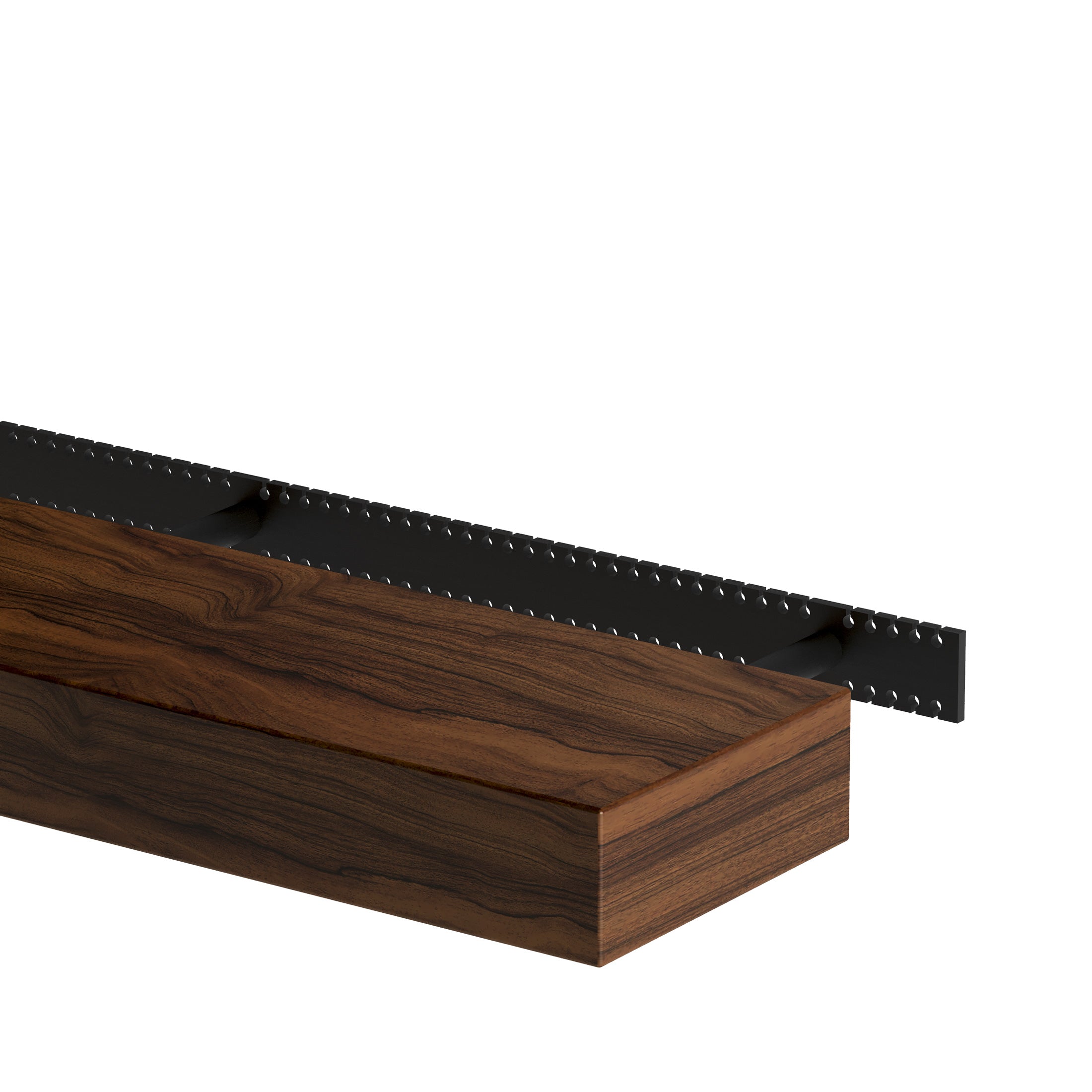 Floating Shelf- American Black Walnut - 4 Inches Thick – Kurouto ...